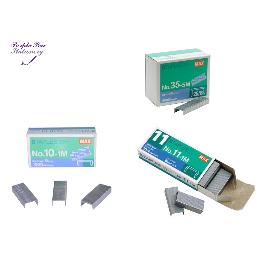 STAPLE WIRE MAX # 10, MAX #35, MAX #11-1M ORIGINAL | Shopee Philippines