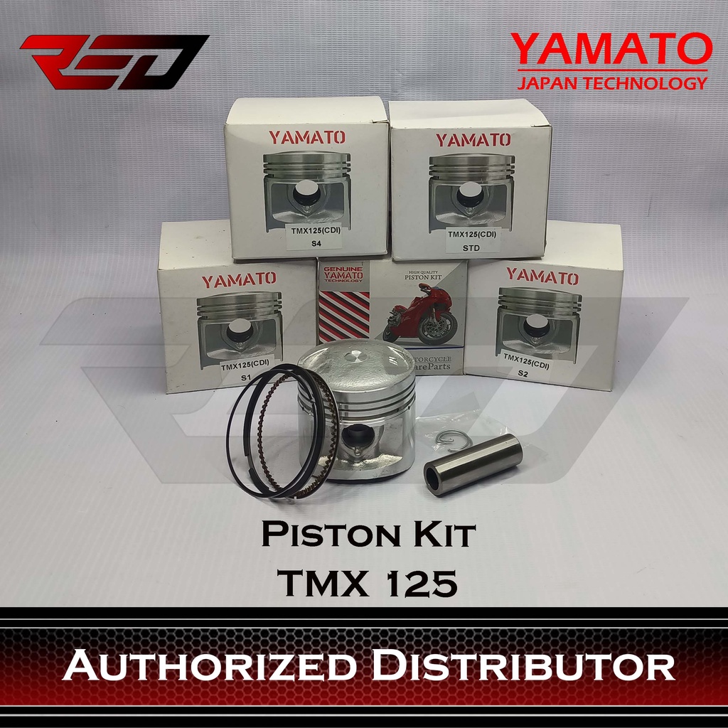 Piston Kit Yamato Japan STD / 25 / 50 / 75 / 100 Supremo / TMX125 ...