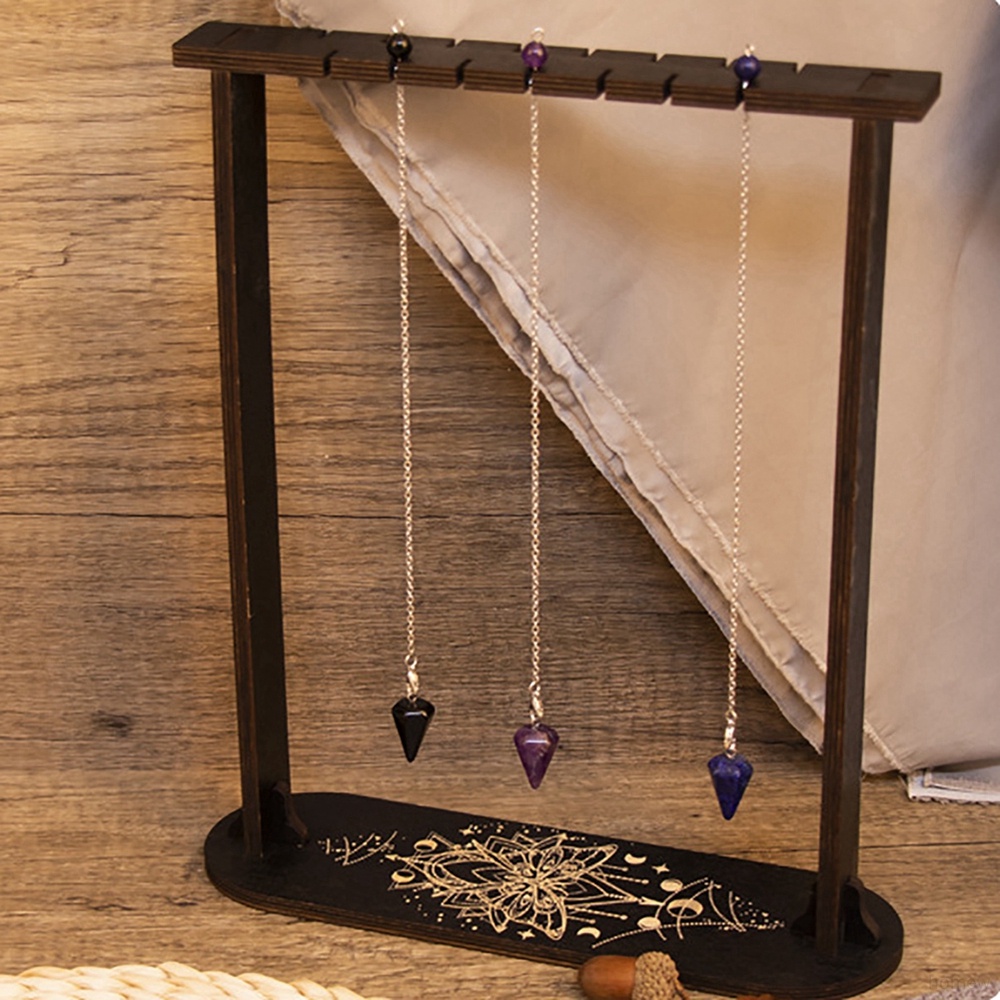 Wooden Pendulum Display Stand Witch Ornament Holder Stand Witchcraft ...
