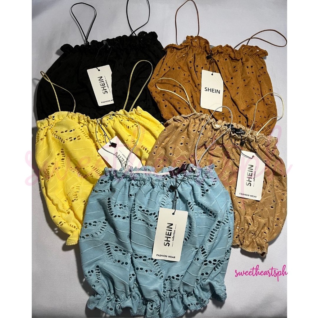 SWEETHEARTSPH eyelet string tube croptop PH repro quality plain ...