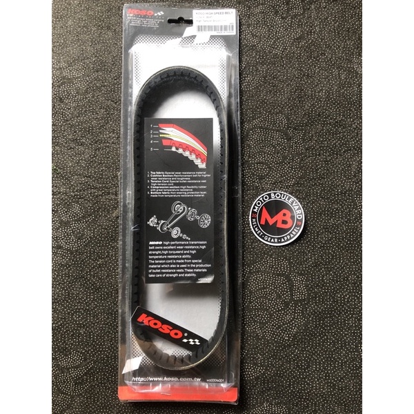 Koso High Speed Belt for Aerox 155/ Nmax 155/M3/Click125/Click150/Beat ...