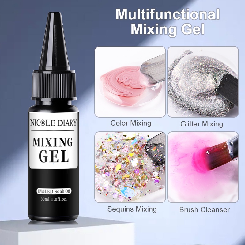 NICOLE DIARY 30ml Color Mixing Gel Nail Polish Soak Off UV LED Nail ...