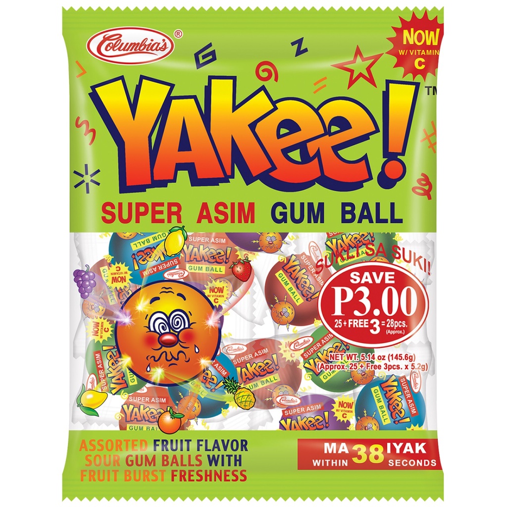 Yakee! Super Asim Gum Ball 28s | Shopee Philippines