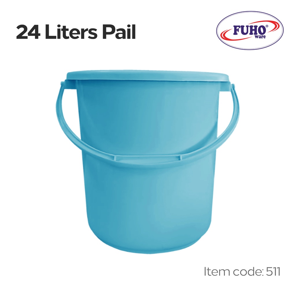 1 pc FUHO 24L 6 Gallon Pail Without Cover Plastic Handle #511-A ...