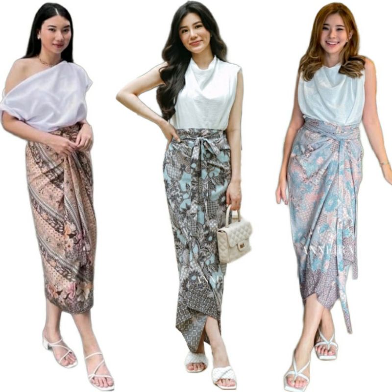 (50 Motifs) Free Ring Wrapped Batik Skirt / Kebaya Bottom Skirt ...
