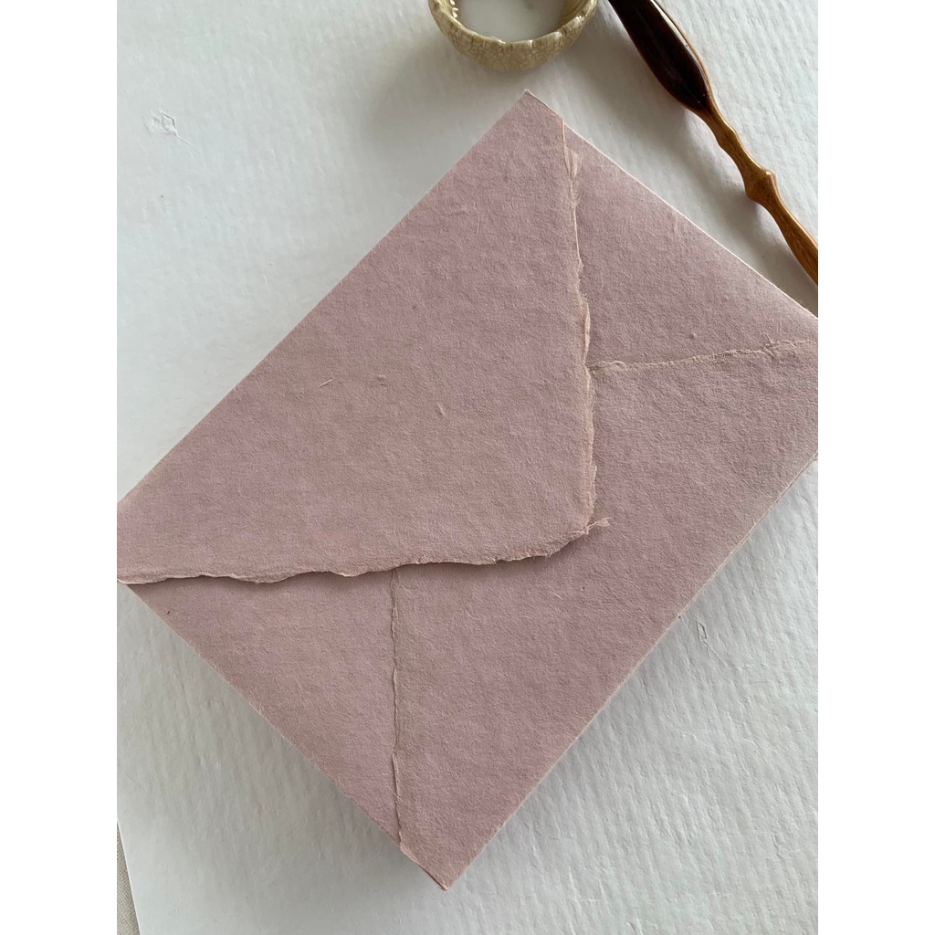Abaca Handmade Paper Envelope in Blush | Shopee Philippines