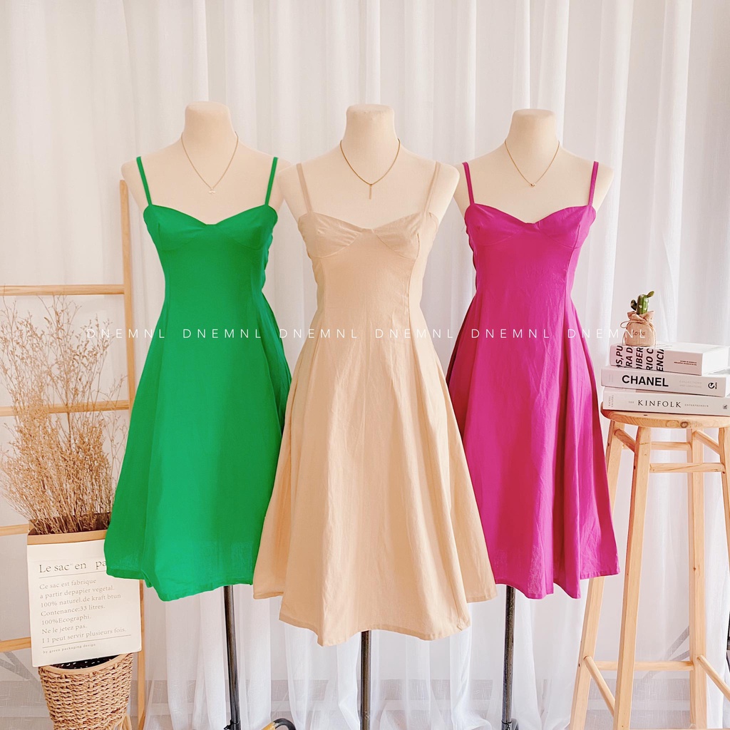 DNEMNLPH Cici String Long Dress - Trendy Korean Bangkok Corset Bustier ...