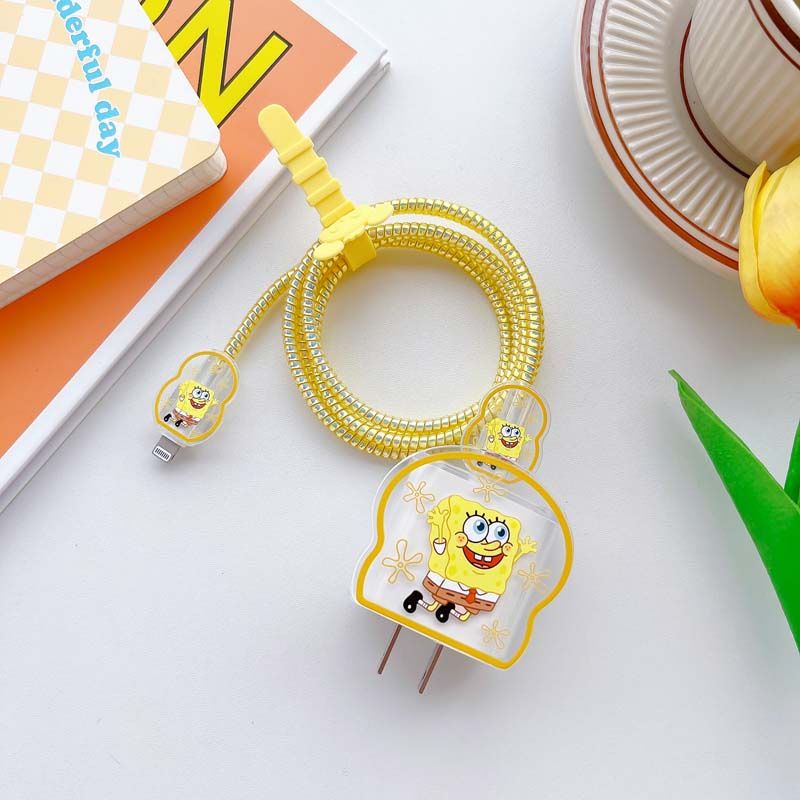 Character Charger Cable Protector Pooh Pompompurin Spongebob Pikachu ...