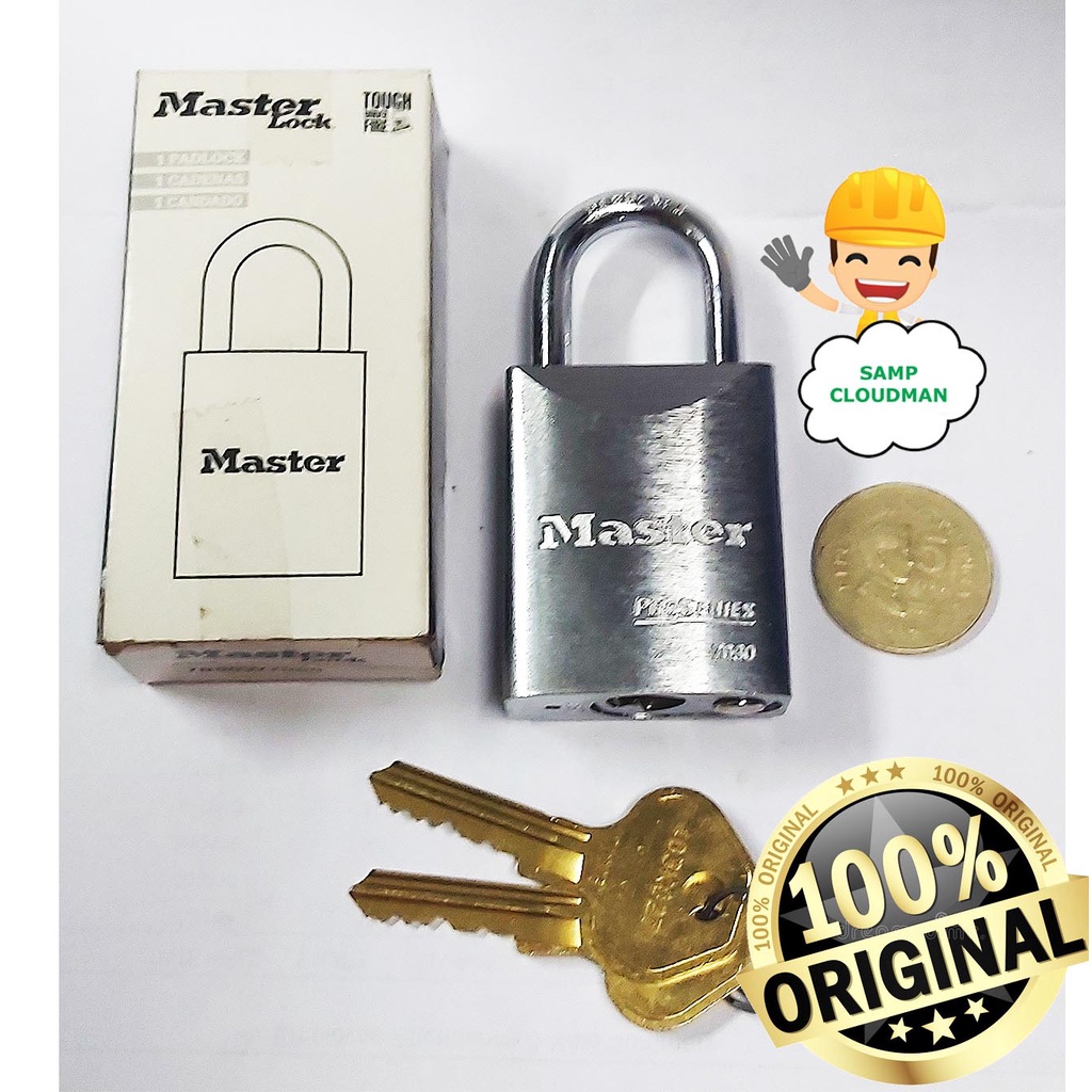 Master Lock 7030 PROSERIES® SOLID STEEL LOCK 40mm Heavy Duty Rekeyable ...