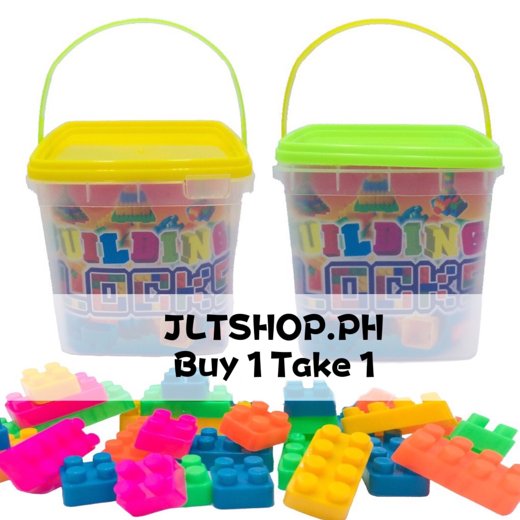 JLT buy 1 take 1 building blocks bucket set | Shopee Philippines