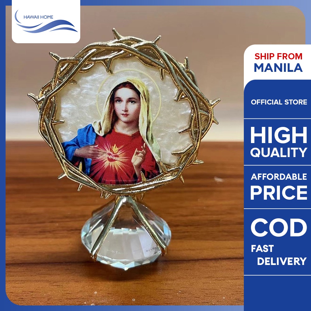 Hawaii Home Crystal/Diamond Base Holy Family Collectibles Religious ...