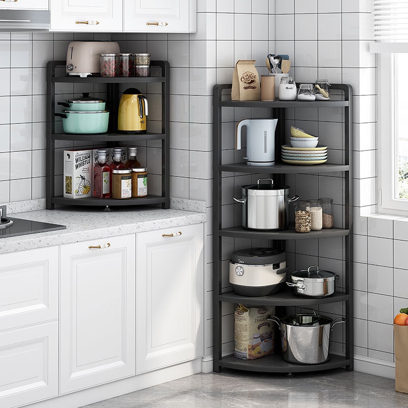 Kitchen Storage rack Corner frame Multipurpose rack Triangular landing ...