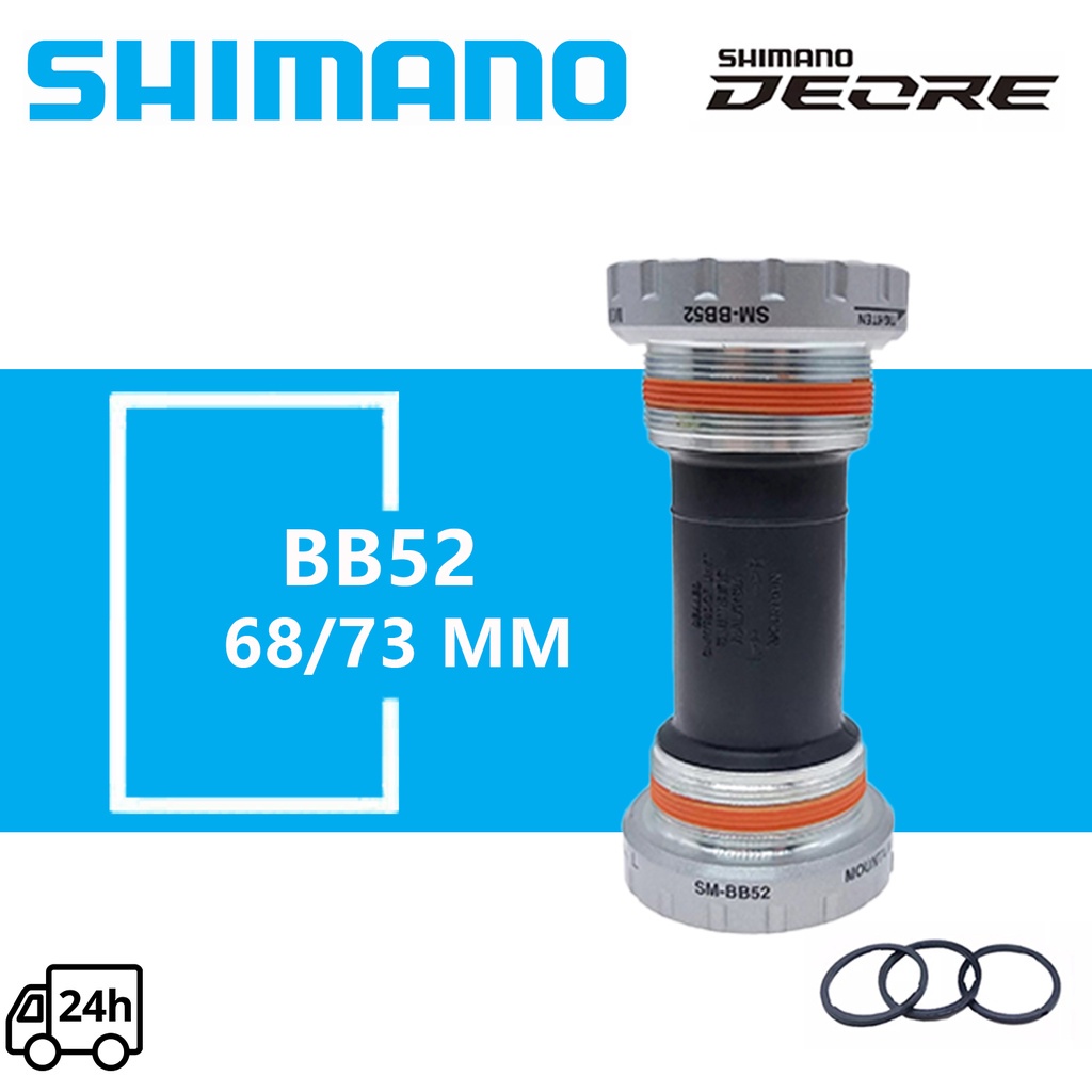 Shimano DEORE BB52 MT501 Bottom Bracket Thread 68mm/73mm For HOLLOWTECH II MTB Bike Accessories ...