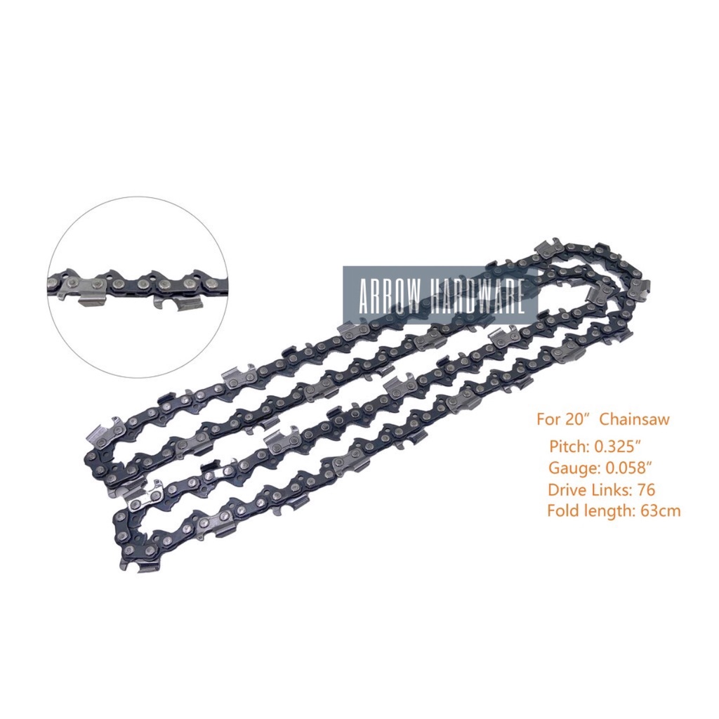 Tiger 4''/6"/8"/10"/12"/16"/18"/20"/22''/24" Chainsaw Saw Chain 0.325 ...