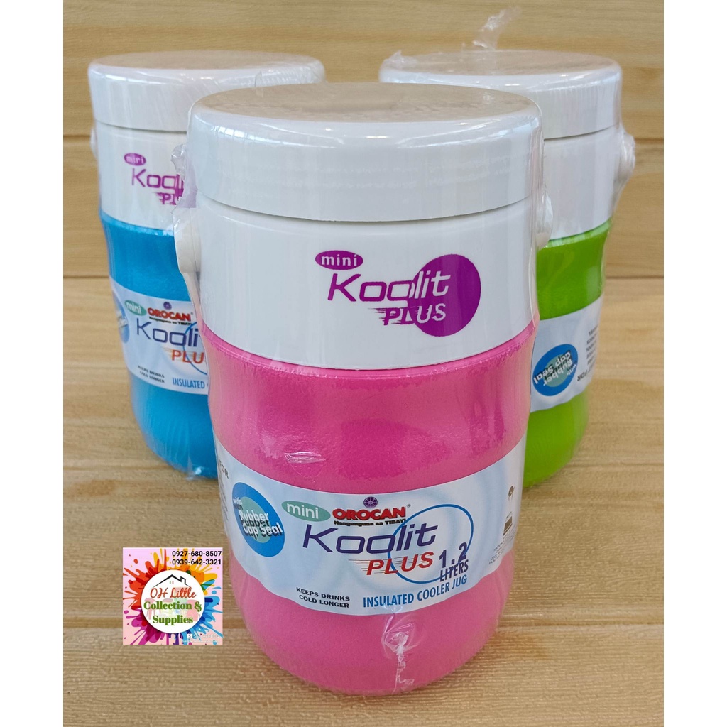 Cooler Jug Koolit 1.2Liters with FREE CUP OROCAN | Shopee Philippines