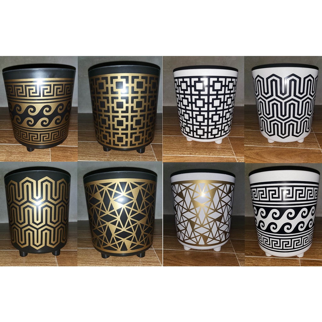 Fashionable & decorative pots for plants / elegant printed pots / 9x9.5 ...