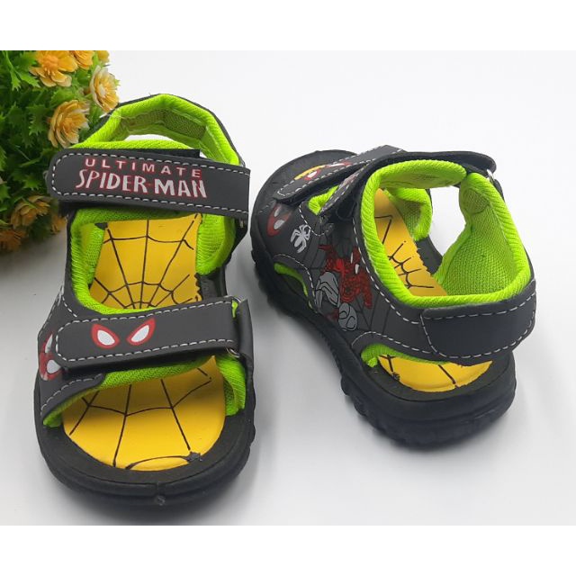 Velcro Spiderman Sandals for 8months to 8years old (size20-36) | Shopee ...