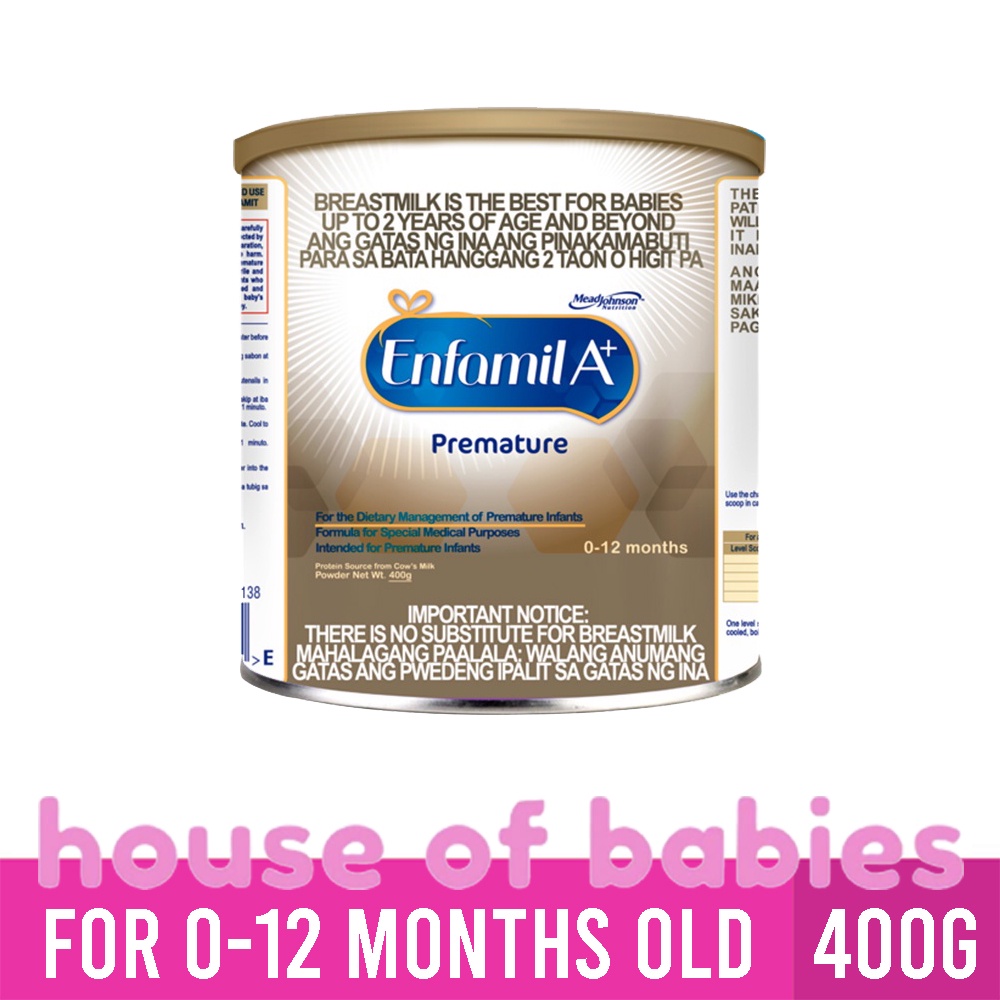 Enfamil A+ Premature 400g for 0-12 Months Old Infant Formula | Shopee ...