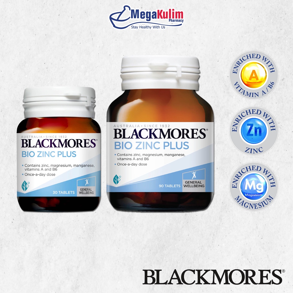 Blackmores Bio Zinc Plus (30 / 90 Tab) | Shopee Philippines