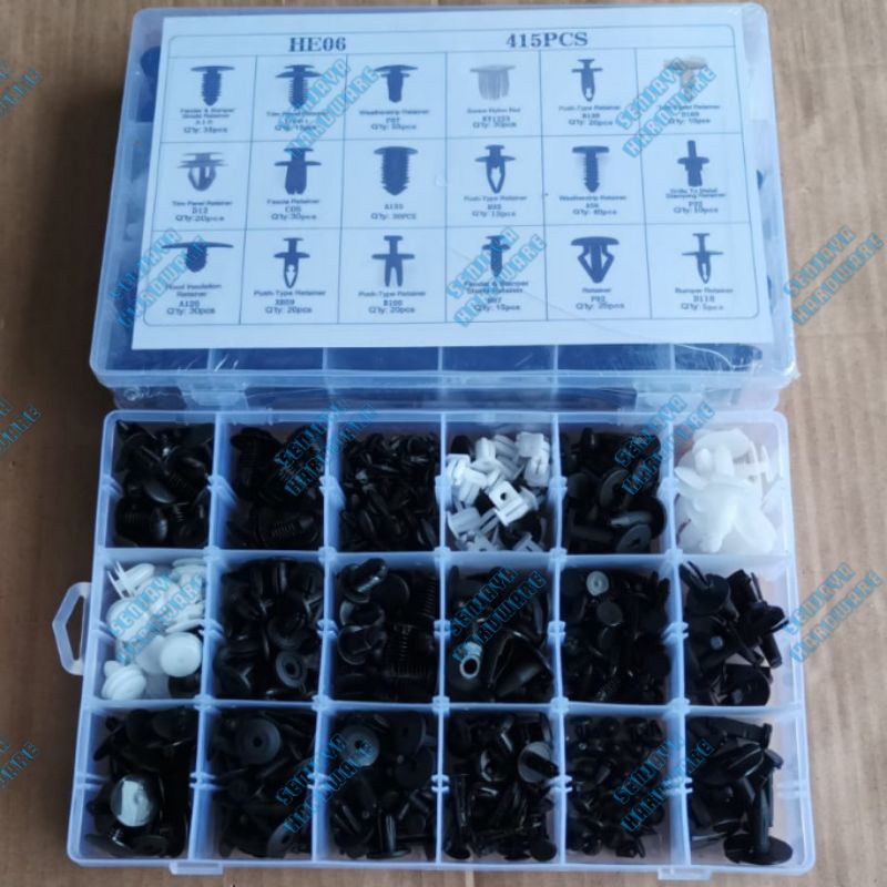 Unviversal rivet Clip Bolts Car panel Fasteners rivet Bolts set 415pcs ...