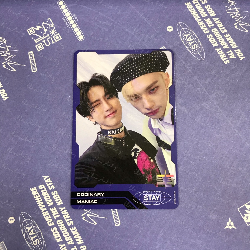 Oddinary Unit Card Blue Edge Han Hyunary Stray Kids Photocard Hyunjin ...