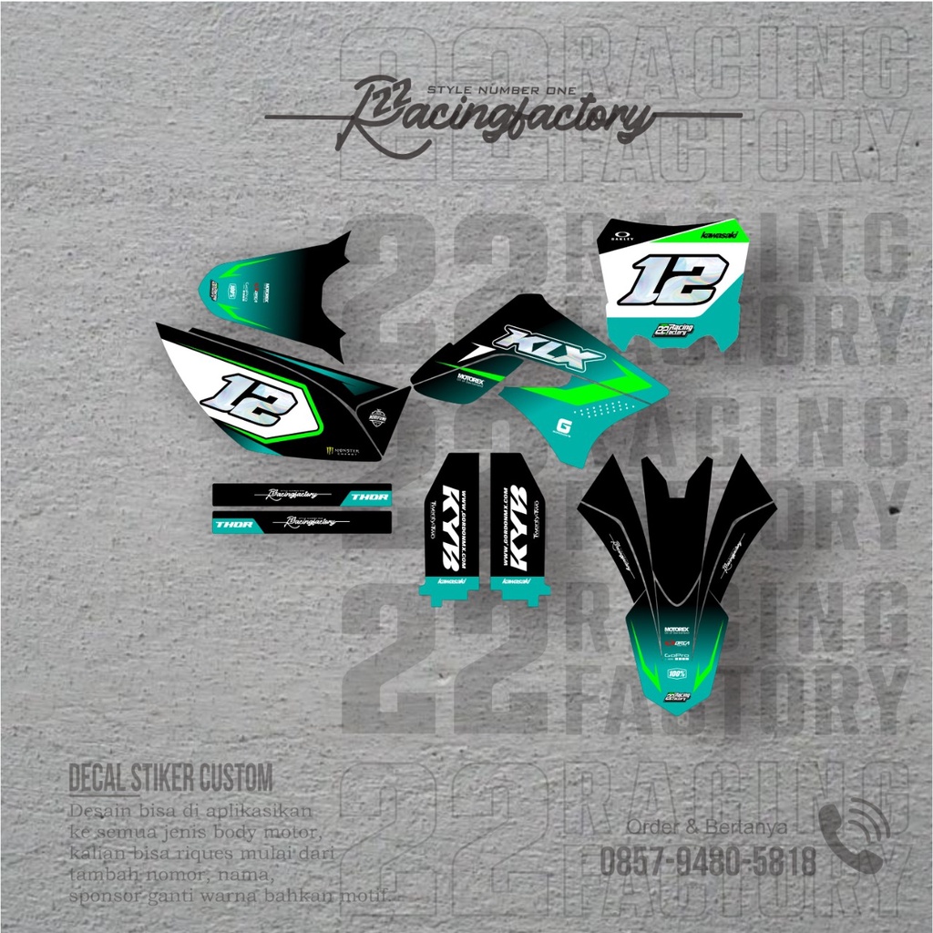 Decal Sticker KLX BF - DTRACKER - KLX OLD/S FULL BODY | Shopee Philippines