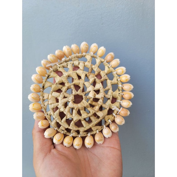 Native Pandan Coaster with Sigay Shells | Shopee Philippines