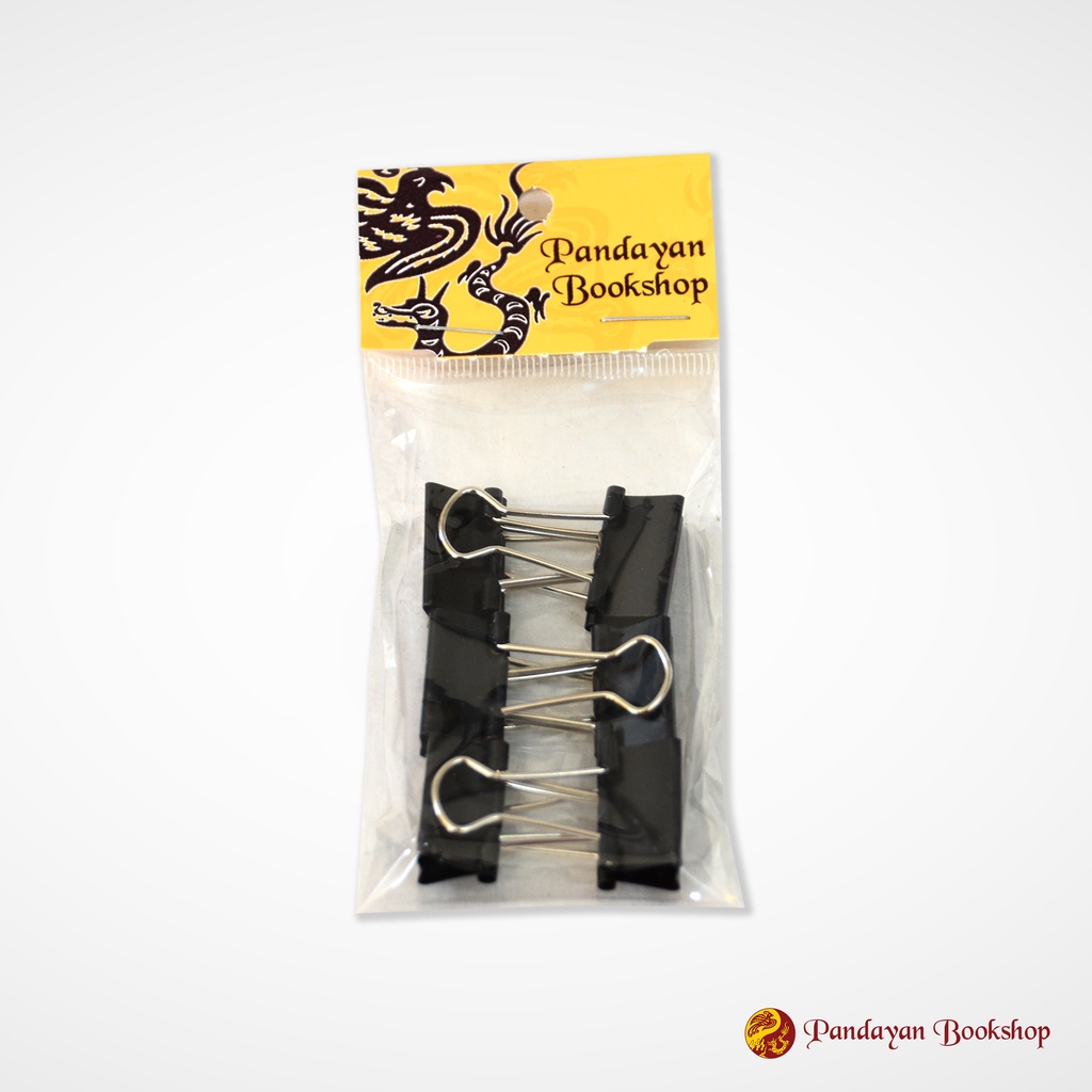 Pandayan Binder Clip Fold-Over Clasp Double Clip Bulldog Clip | Shopee ...