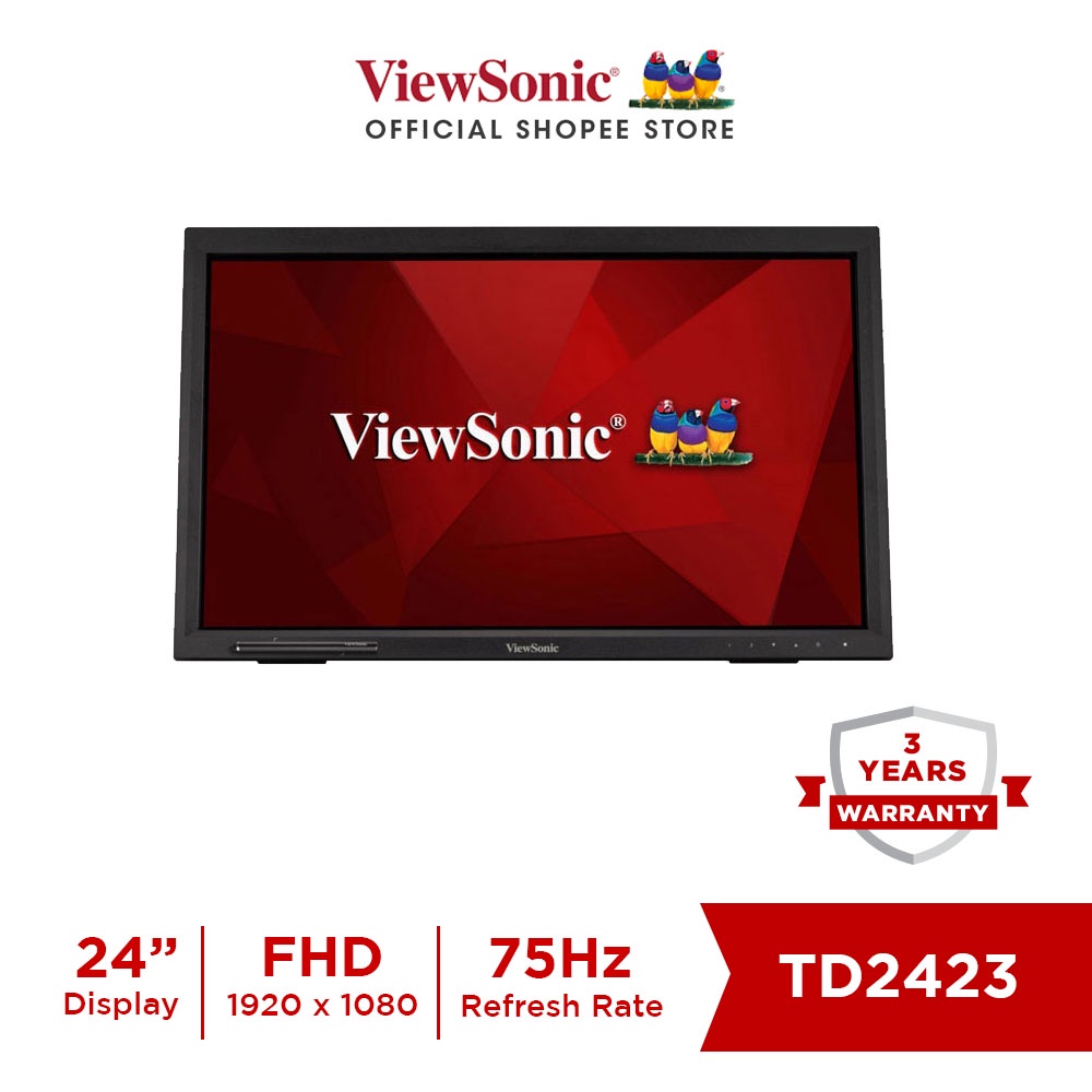 ViewSonic TD2423 24" FHD 1920 x 1080 75Hz Intuitive 10-point ...