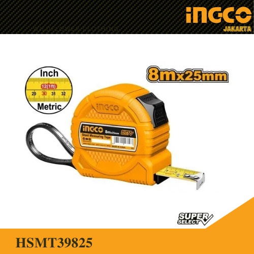 Roller Meter (8m x 25mm) Measuring Tape 8meter INGCO HSMT39825 Measure ...