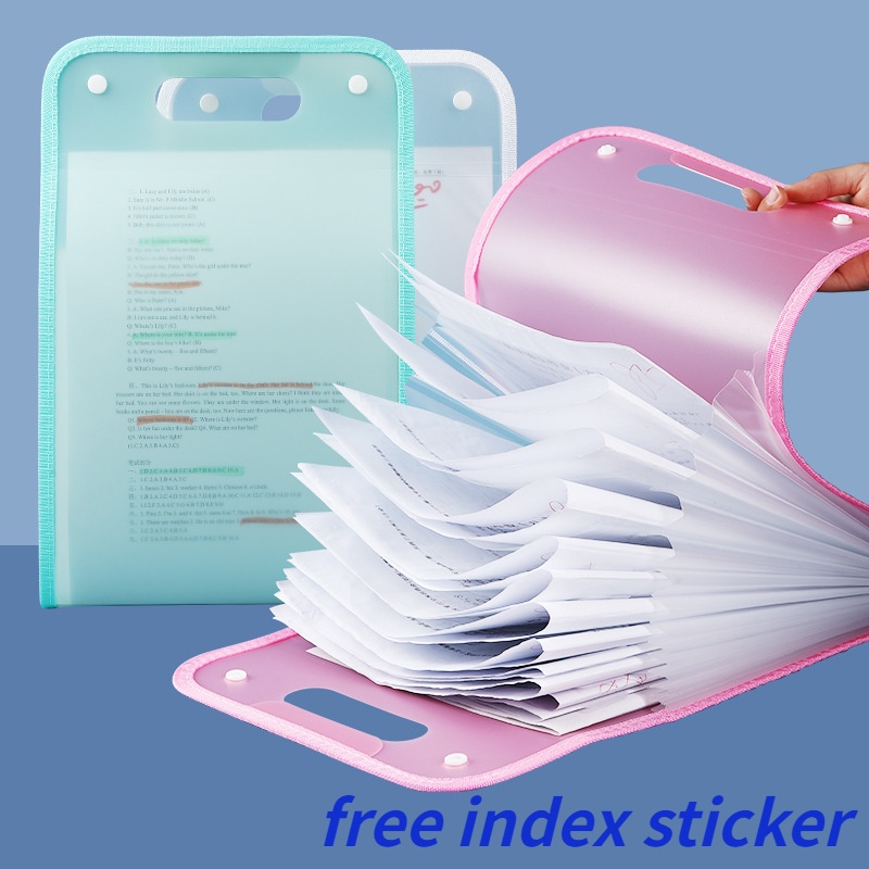 A4 Expanding File Folder Portable Documents Organizers Envelope Storage ...