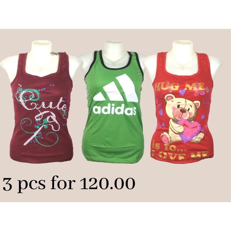 3pcs Colored sando for ladies/Affordable sando pambahay for women/sando ...