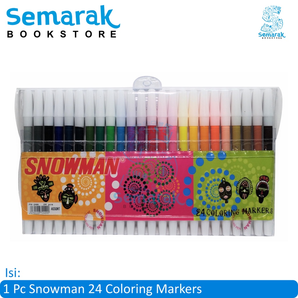Snowman Coloring Markers - 24 Colors | Shopee Philippines