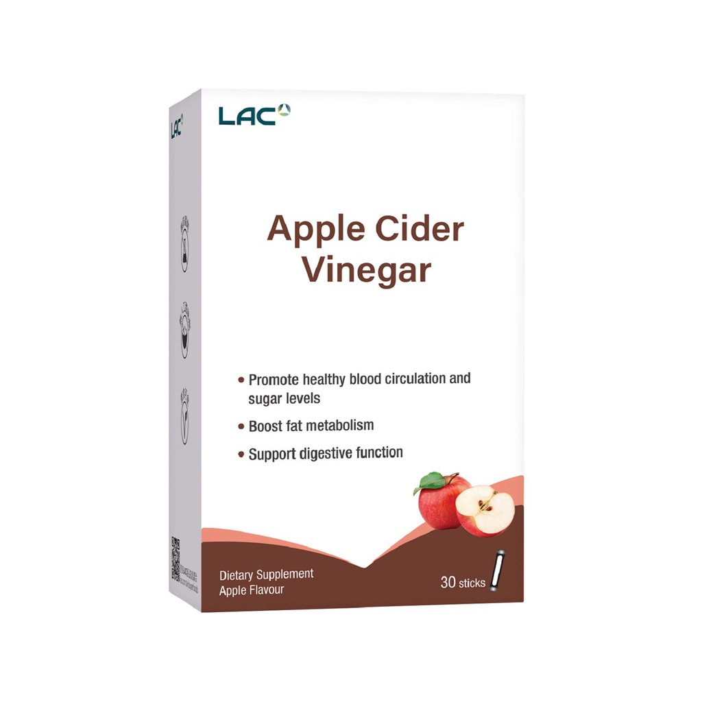LAC Apple Cider Vinegar 30 Sticks (Consume within February 2025 ...