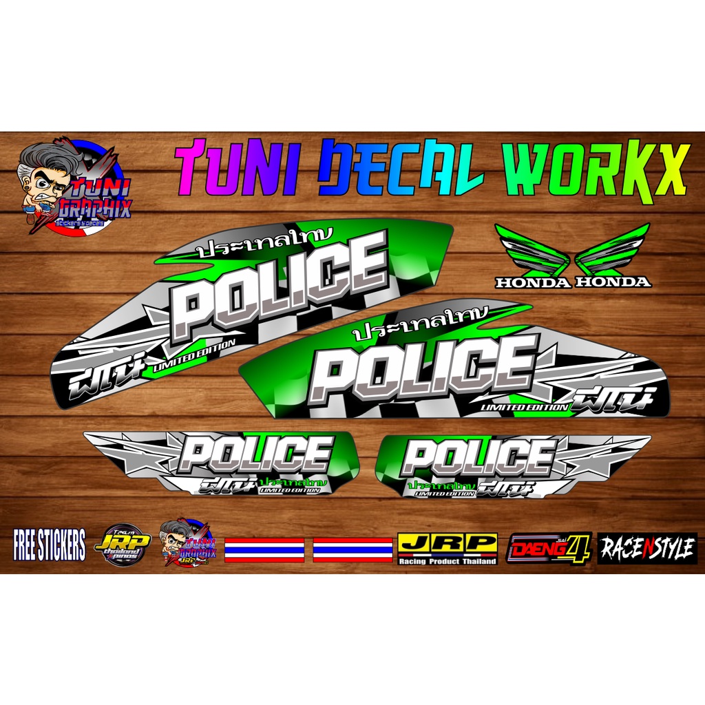 TMX / RUSI / PINOY / MOTOPOSH / SKYGO / DECALS STICKER ( POLICE CONCEPT ...