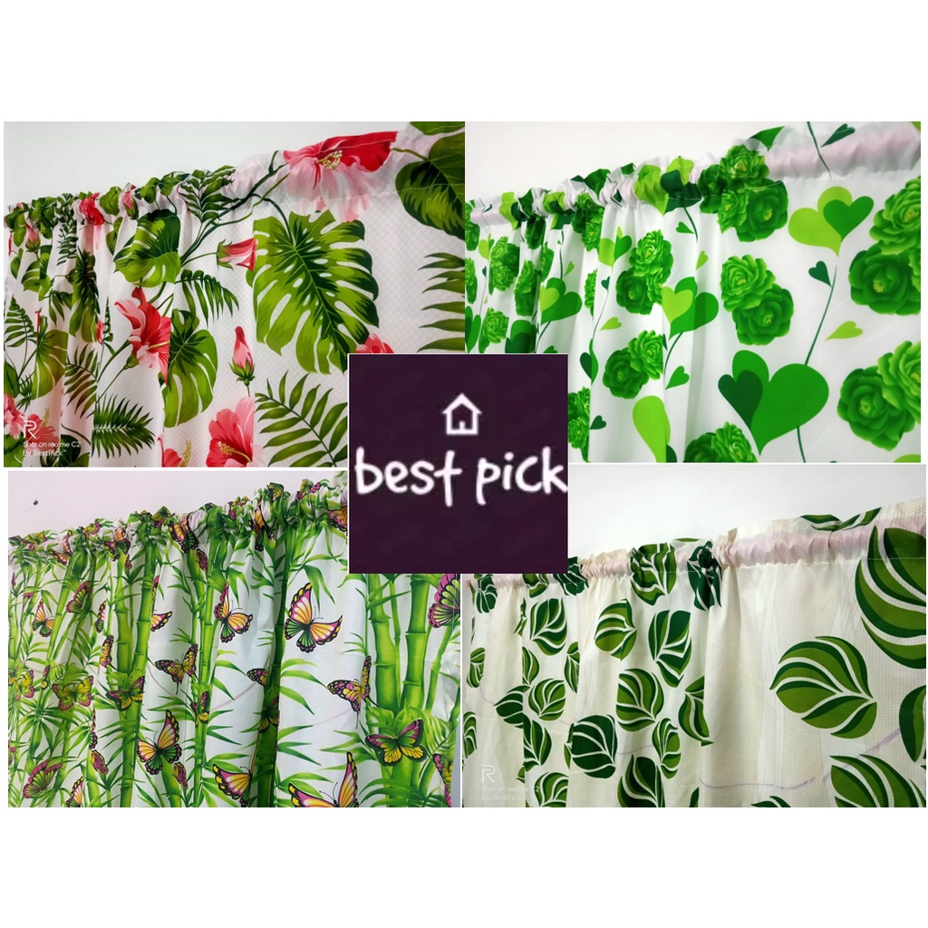 Printed Alpha Geena Curtain/Lababo/Valancer Curtain | Shopee Philippines