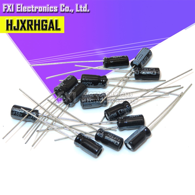 50PCS 50V1UF 4*7mm 1UF 50V 4*7 Electrolytic capacitor New original | Shopee Philippines