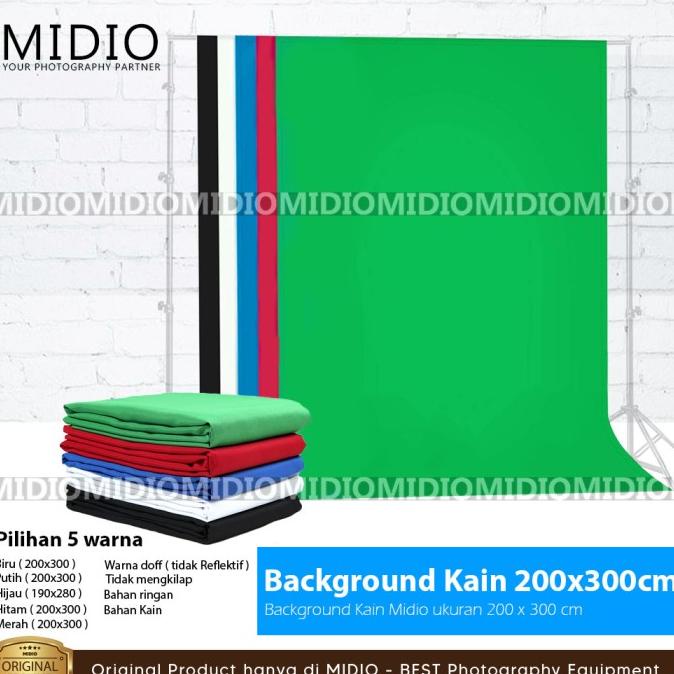 Midio Cloth Background size 200 x 300 cm (WHITE and BLACK) | Shopee ...