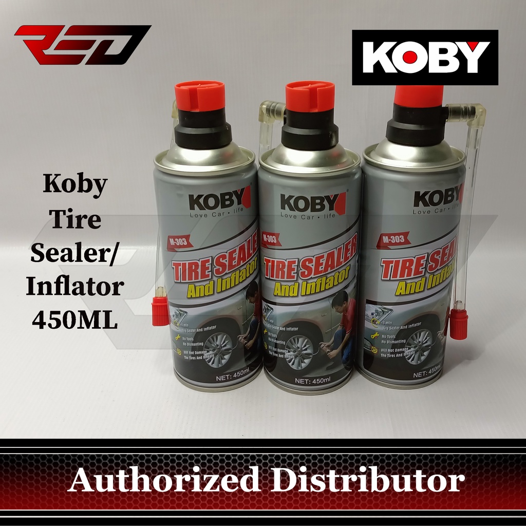 Koby Tire Sealer and Inflator 450ML ORIGINAL | Shopee Philippines
