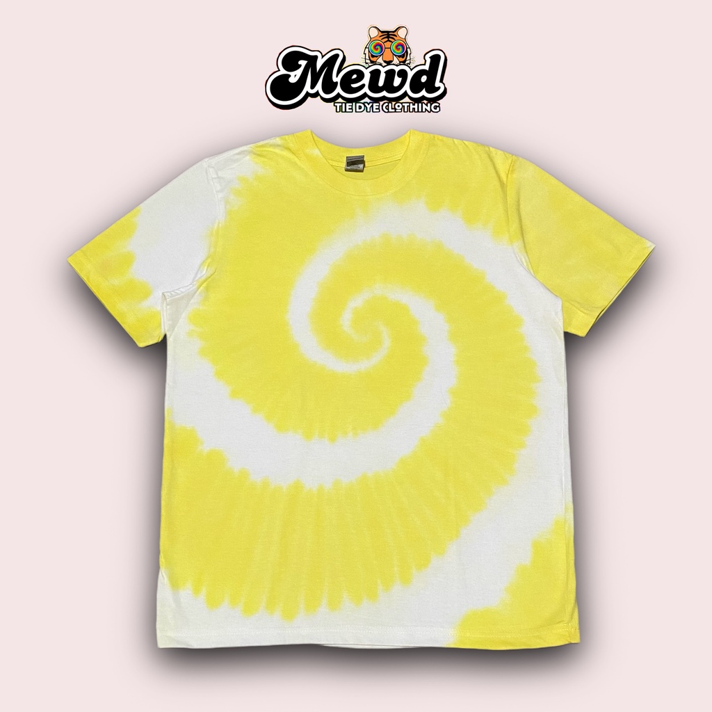 Tie dye shirt ( Yellow Swirl ) by MEWD tie dye clothing | Shopee ...