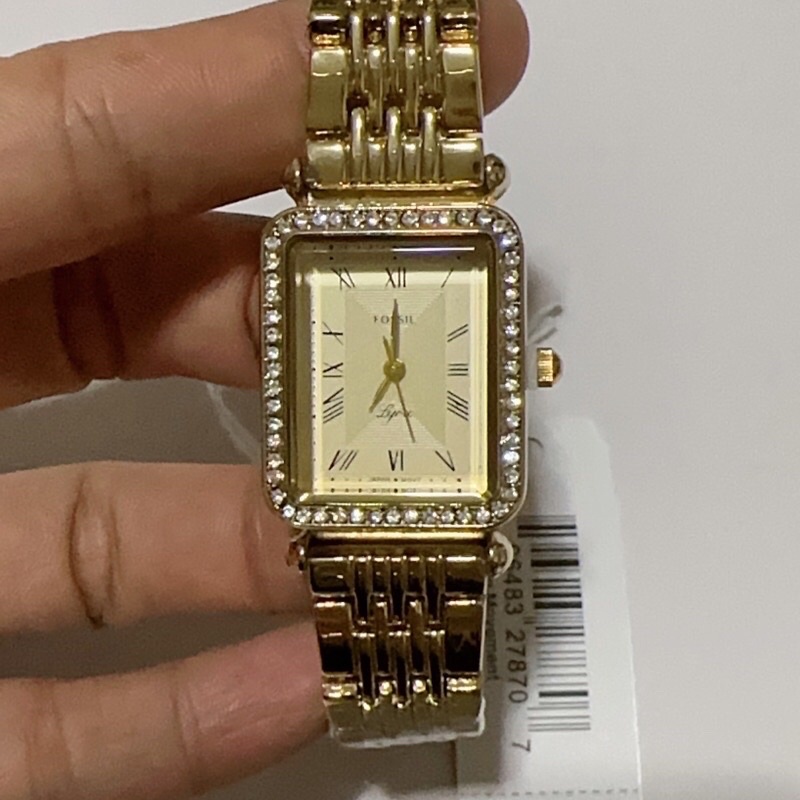 fossil square watch for Ladies good quality with box and paperbag ...