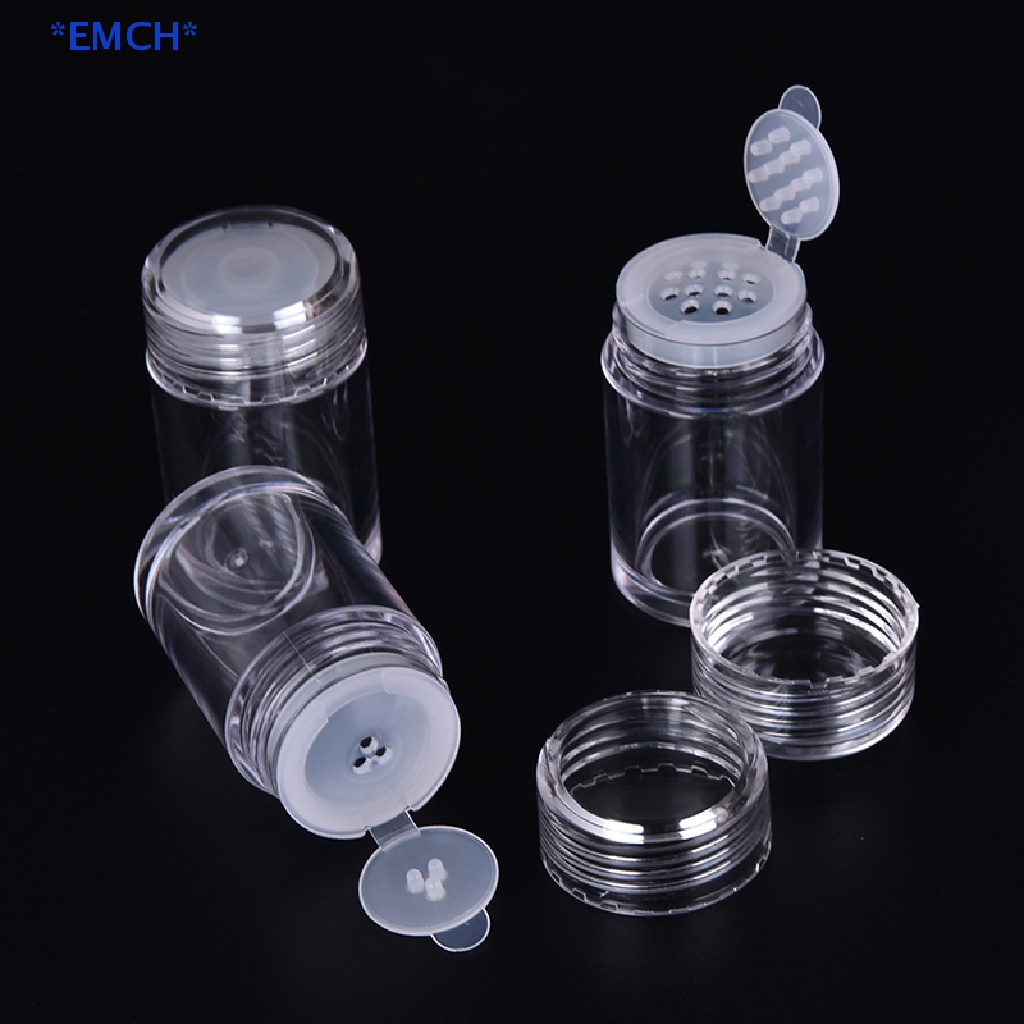 EMCH> 1Pc 10ml Empry Cosmetic Sifter Loose Powder Jars Container Screw ...
