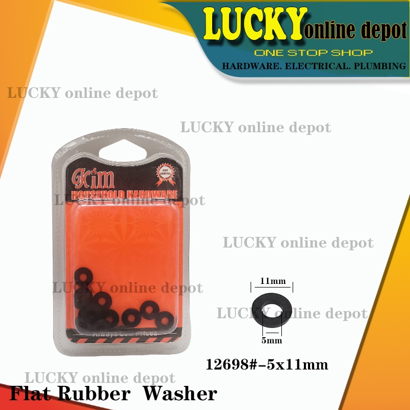 MULTI-PURPOSE BLACK FLAT RUBBER WASHER | Shopee Philippines