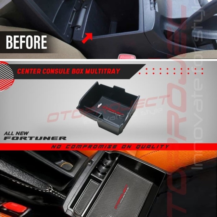 Center Consule Multi Tray Console Box Tengah All New Fortuner | Shopee ...