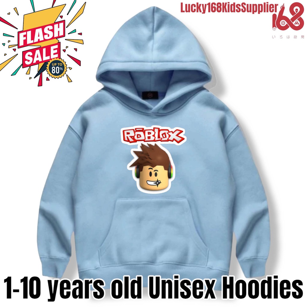 8COLORS ROBLOX GAME GAMER KIDS HOODIE JACKET 1-12 Y/O BOYS GIRLS BABY ...