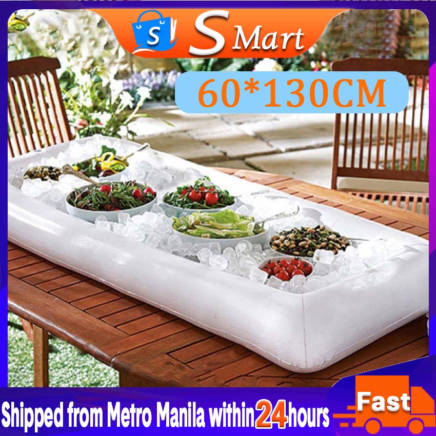Inflatable Ice Tray Serving Salad Bar Ice Tray Food Drink Containers ...