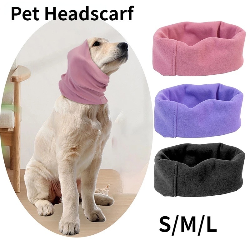 Pet Headscarf Dog Noise-proof Ear Cover Cat Head Wrap Decompress Tool ...