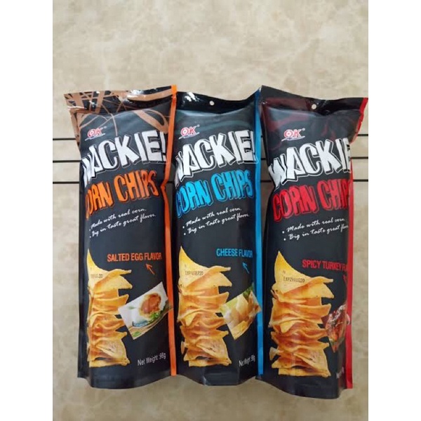 Wackie Corn Chips Spicy Turkey/Salted Egg Flavour 98g | Shopee Philippines