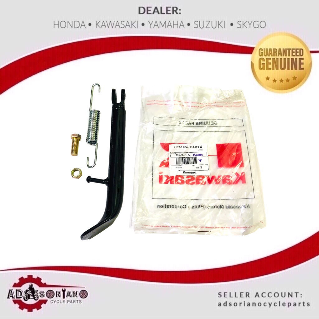 KAWASAKI BARAKO SIDE STAND WITH SPRING & BOLT 34024-0105 | Shopee ...