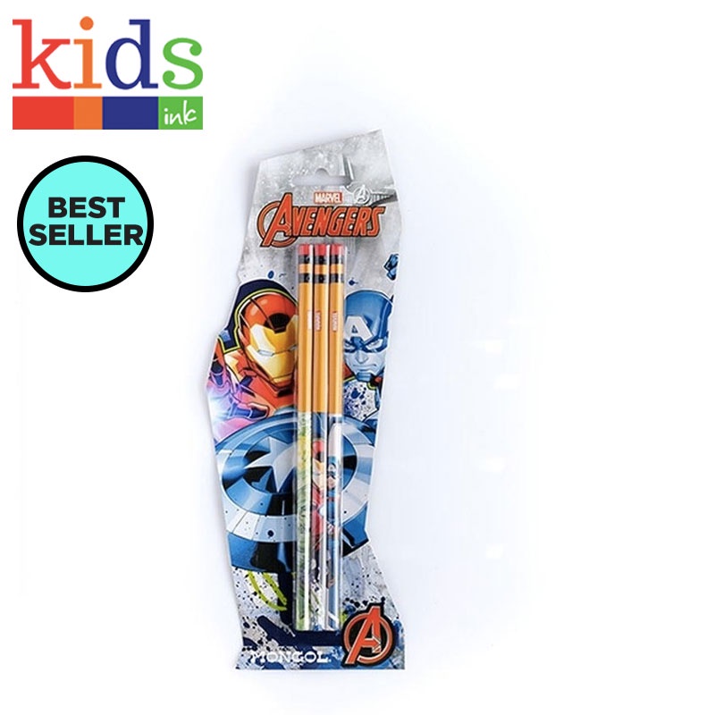 MONGOL MARVEL PENCILS NO. 2 IRON MANXCAPTAIN AMERICA 3S - Kids Ink ...